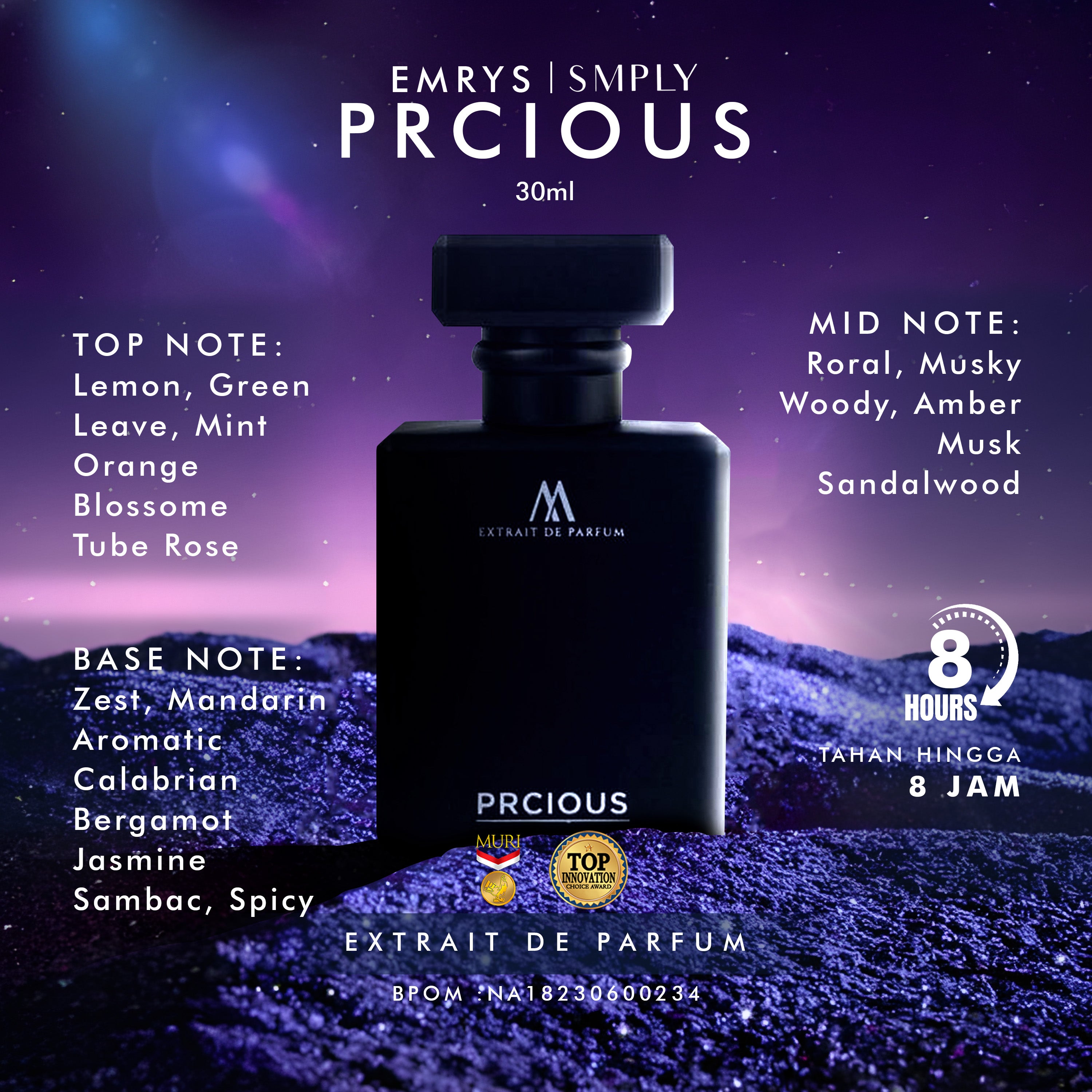 PRCIOUS Extrait De Parfum – EMRYS INDONESIA