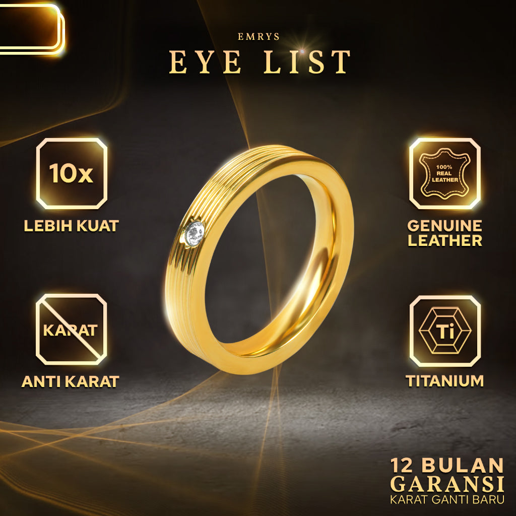 Jual Cincin Titanium Asli EYE LIST Model Terbaru – EMRYS INDONESIA